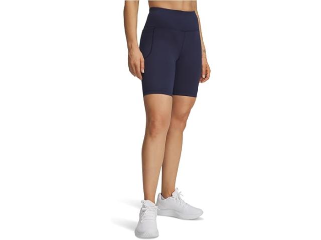 (取寄) アンダーアーマー レディース モーション バイク ショーツ Under Armour women Motion Bike Shorts Washed Navy/Midnight Navy