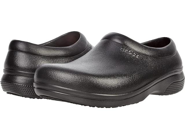 (取寄) クロックスワーク ワーク オン ザ クロック ライトライド スリッポン Crocs Work Work On The Clock Literide Slip-On Black