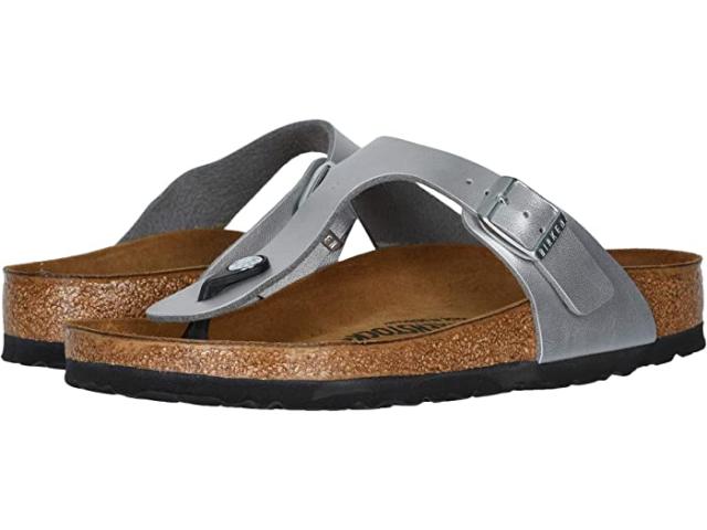 (取寄) ビルケンシュトック レディース ギゼ ビルコ-フロー Birkenstock women  Gizeh Birko-Flor llic Silver Birko Flor
