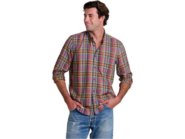 (取寄) トードアンドコー メンズ エアスミス ロング スリーブ シャツ Toad&Co men Airsmyth Long Sleeve Shirt Gold Multi Plaid