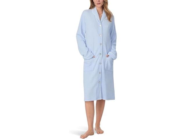 (取寄) アイリーン ウエスト レディース ワルツ ボタン フロント ローブ Eileen West women Waltz Button Front Robe Solid Blue