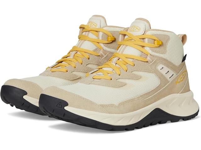 (取寄) キーン レディース ミッド ウォータープルーフ KEEN women Hightrail Mid Waterproof Birch/Daffodil