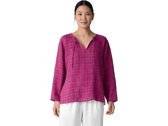 (取寄) アイリーン フィッシャー レディース ラウンド ネック トップ Eileen Fisher women Round Neck Top Sangria