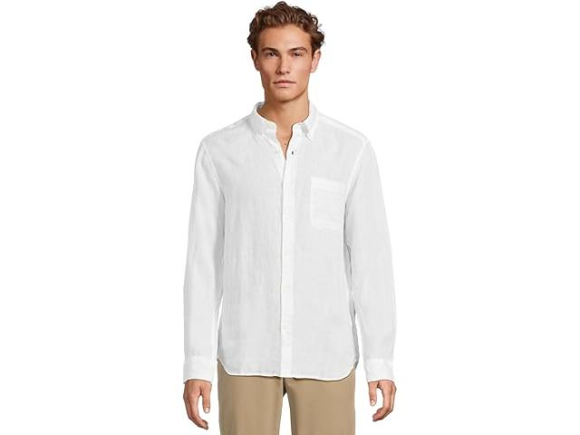 (取寄) ヴィンヤードヴァインズ メンズ サーフサイド ソリッド リネン シャツ Vineyard Vines men Surfside Solid Linen Shirt White Cap