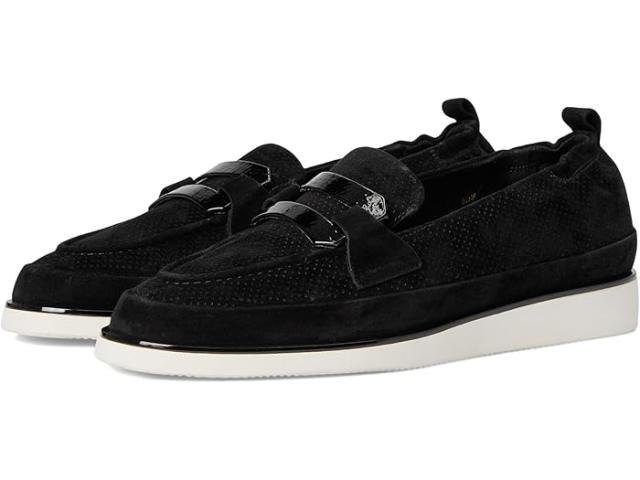 (取寄) ヴァネリ レディース  Vaneli women Qira Black Suede/Black Naplak