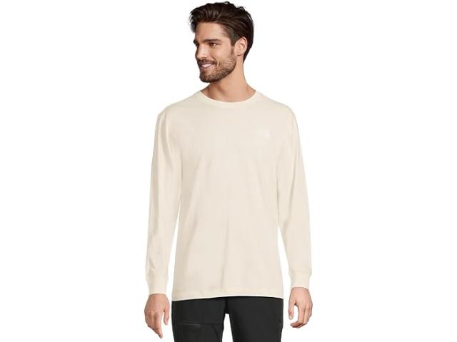 (取寄) ノースフェイス メンズ ロング スリーブ ボックス NSE ティー The North Face men Long Sleeve Box NSE Tee White Dune