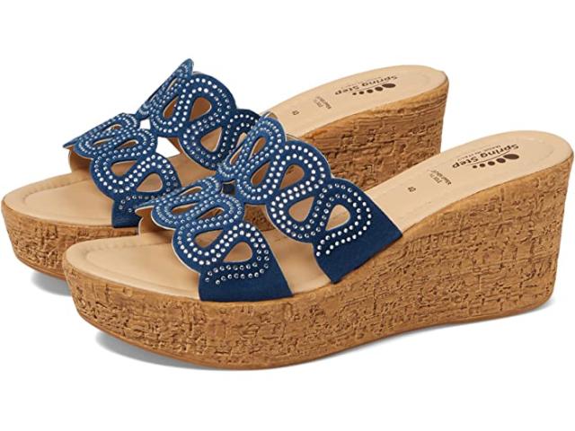 (取寄) スプリング ステップ レディース ミスティーミ Spring Step women Spring Step Mssteamy Navy Suede