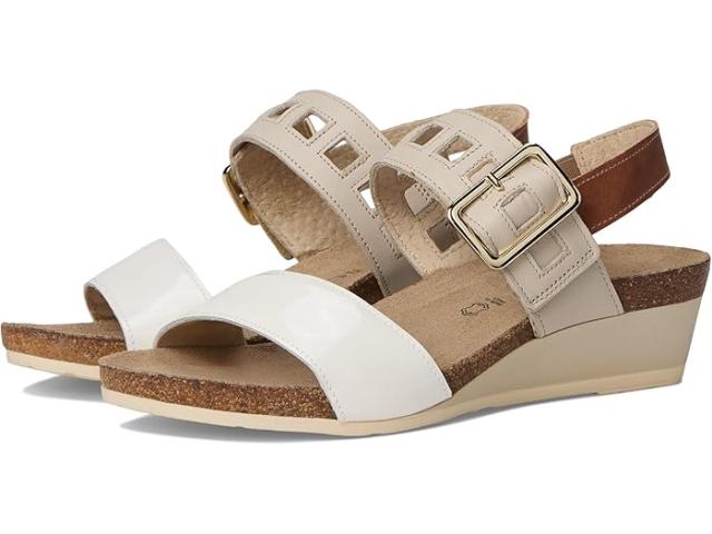 (取寄) ナオト レディース ダイナスティ Naot women Dynasty Porcelain Patent Leather/Ivory Leather/Latte Brown Leather