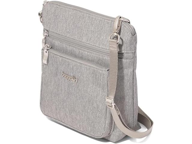 (取寄) バッガリーニ レディース モダン ポケット クロスボディ Baggallini women Modern Pocket Crossbody Stone Heritage