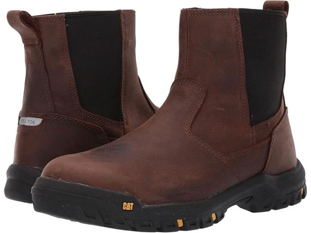 (取寄) キャタピラー メンズ ホイールベース スティール トゥ Caterpillar men Caterpillar Wheelbase Steel Toe Clay Leather