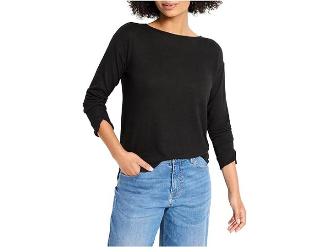 (取寄) ニックゾー レディース エブリデイ イージー コージー トップ NIC+ZOE women Everyday Easy Cozy Top Black Onyx