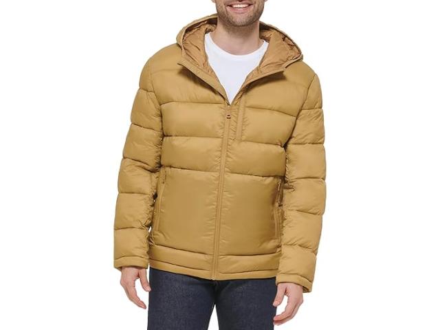 (取寄) コールハーン メンズ フーデット ナイロン ジャケット Cole Haan men Hooded Nylon Jacket Sand