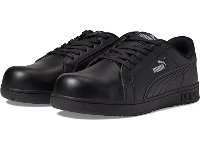 (取寄) プーマ セーフティー メンズ アイコニック レザー ロー ASTM SD PUMA Safety men Iconic Leather Low ASTM SD Black/Black