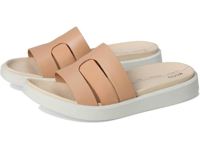 (取寄) エコー レディース フロート オアシス スライド サンダル ECCO women Flowt Oasis Slide Sandal Biscuit/Biscuit Nubuck