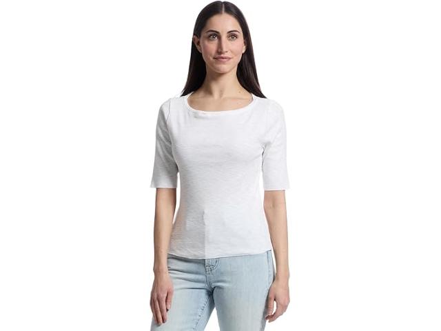 (取寄) リラ P レディース エルボー スリーブ ボートネック Lilla P women Elbow Sleeve Boatneck White