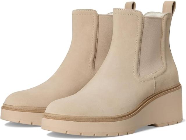 (取寄) コールハーン レディース ゼログランド ウォータープルーフ ウェッジ ブーツ Cole Haan women Zerogrand Cityquest Waterproof Wedge Boots Light Sesame Suede Waterproof