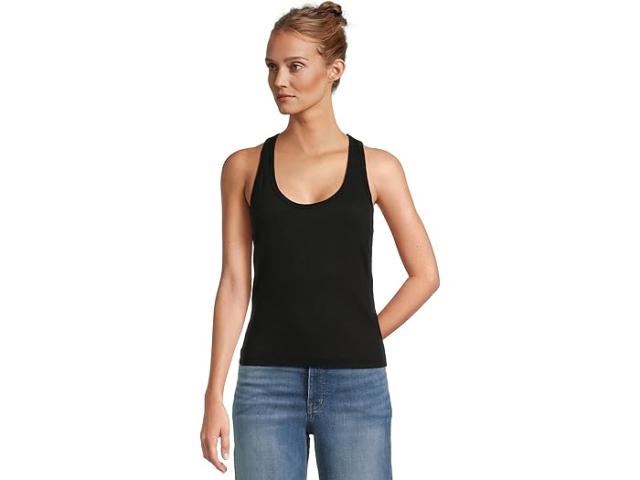 (取寄) マイケル スターズ レディース シェール スクープ ネック タンク Michael Stars women Cher Scoop Neck Tank Black