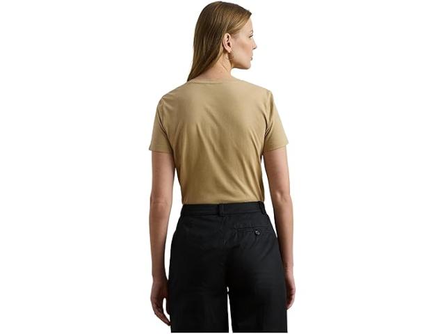 取寄) ローレン ラルフローレン レディース ビーディド-ロゴ コットン