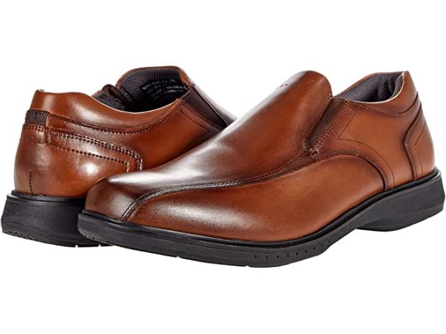 (取寄) ナン ブッシュ メンズ コア プロ バイシクル トゥ スリッポン Nunn Bush men Kore Pro Bicycle Toe Slip-On Cognac