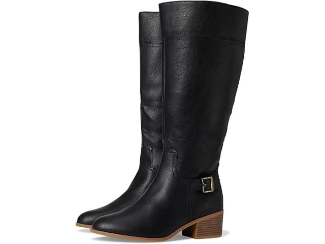 (取寄) ドクターショール レディース アデリーヌ ジップ トール ブーツ Dr. Scholl's women Adeline Zip Tall Boots Black 1