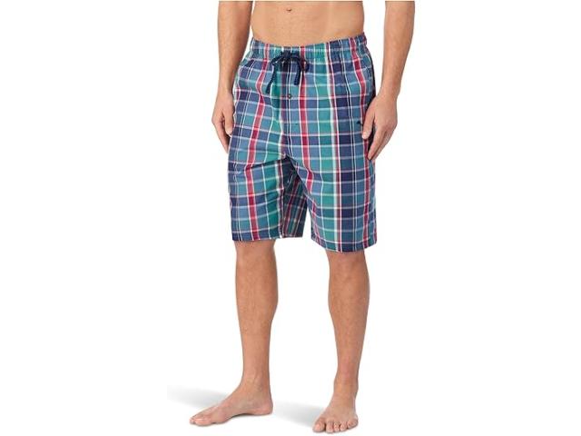 (取寄) トミーバハマ メンズ パジャマ ショート ボトム  Bahama men Pajama Short Bottom Blue Plaid