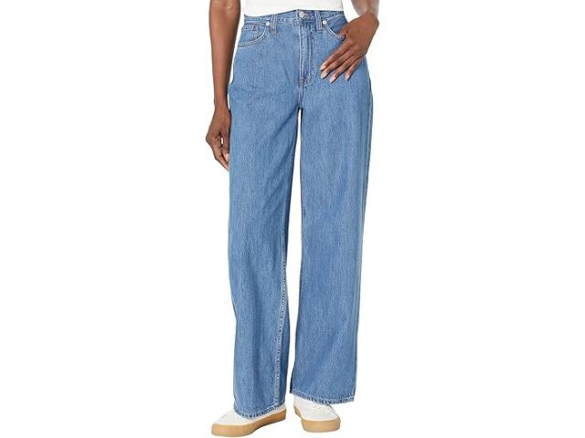 (取寄) メイドウェル レディース ドレイピー スーパー ワイド レッグ ジーンズ イン ガブラー ウォッシュ Madewell women Drapey Super Wide Leg Jeans in Gabler Wash Gabler Wash