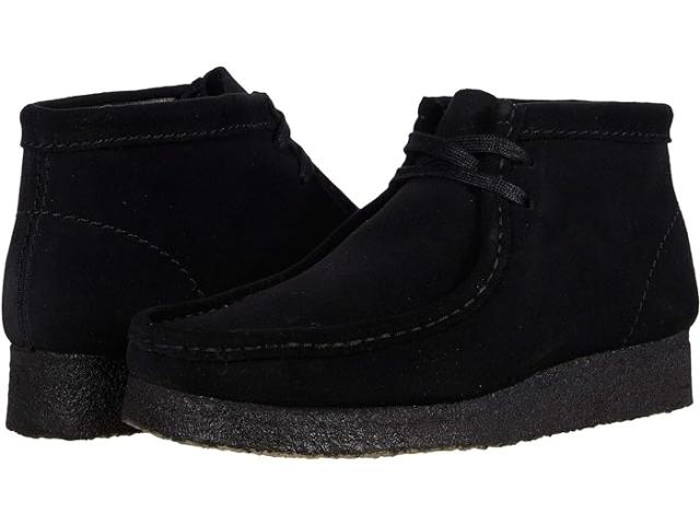 (取寄) クラークス レディース ワラビー ブーツ Clarks women Wallabee Boot Black Suede 1