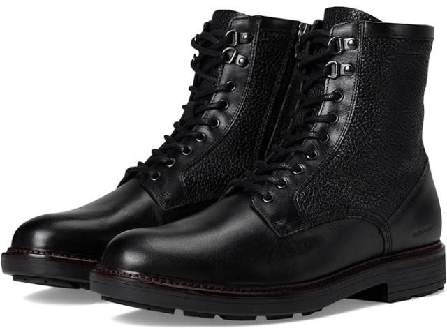 (取寄) ジョンストン&マーフィー コレクション メンズ レイサム プレーン トゥ ブーツ Johnston & Murphy Collection men Latham Plain Toe Boots Black European Calfskin