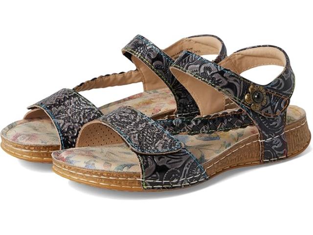 (取寄) ラルティストバイスプリングステップ レディース ポピュラー L'Artiste by Spring Step women Popular Black Multi