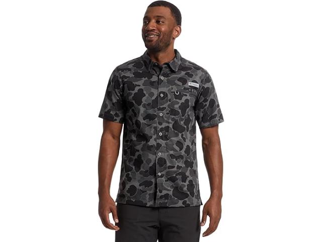 (取寄) コロンビア メンズ ワイルド キャスト キャンプ シャツ Columbia men Wild Cast Camp Shirt Black Deltahunter Camo
