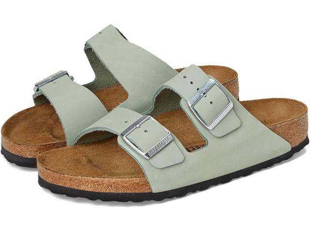 (取寄) ビルケンシュトック レディース アリゾナ - ヌバック レザー Birkenstock women Arizona - Nubuck Leather Pure Sage