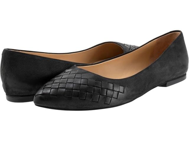 (取寄) トロッターズ レディース エスティ ウーブン Trotters women Estee Woven Black Nubuck