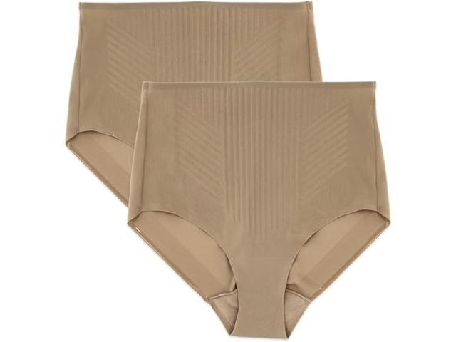 (取寄) ミラクルスーツ シェイプウェア レディース 2-パック ライト タミー コントロール シェーピング ブリーフ Miraclesuit Shapewear women 2-pack Light Tummy Control Shaping Briefs Stucco