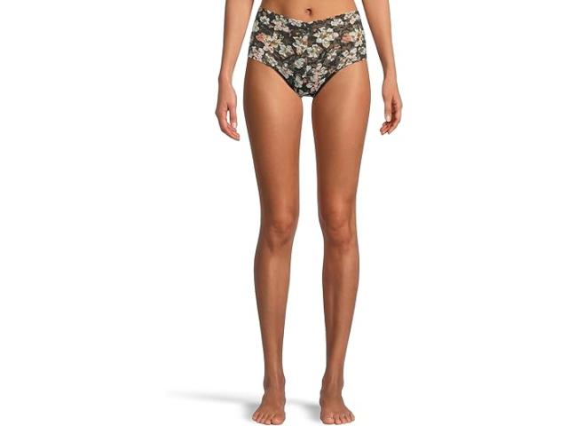 (取寄) ハンキー パンキー レディース プリンテッド レトロ レース トング Hanky Panky women Printed Retro Lace Thong Dark Room Blooms