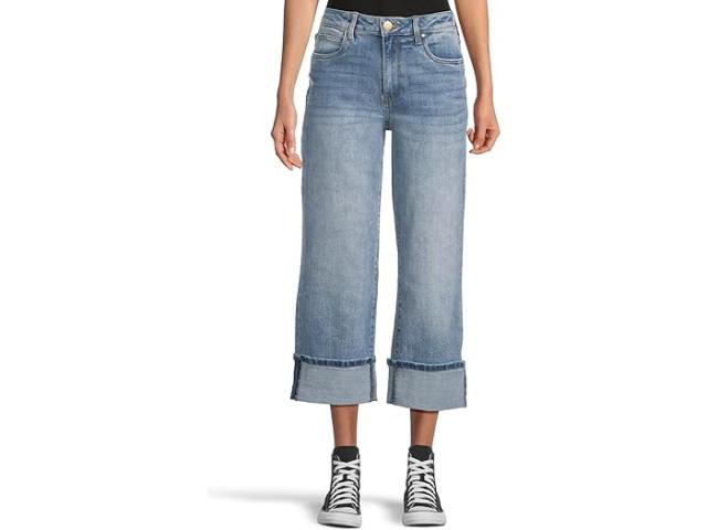 (取寄) カット フロム ザ クロス レディース ピティート シエナ ハイ ライズ ストレート アップ 5 KUT from the Kloth women Petite Sienna High Rise Straight Leg-roll Up 5