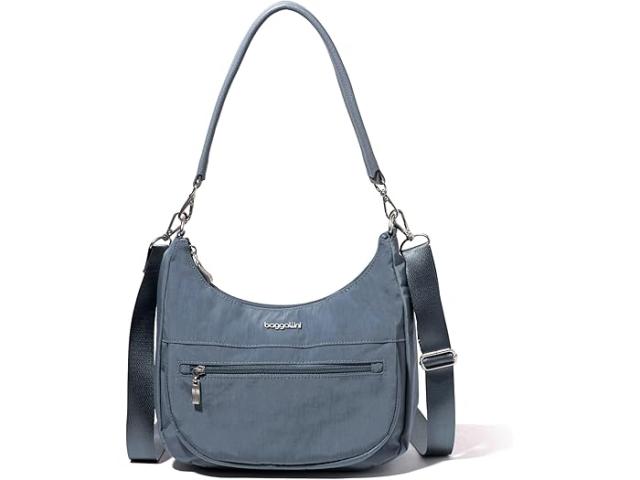 (取寄) バッガリーニ レディース モダン ポケット ハーフ ムーン バッグ Baggallini women Modern Pocket Half Moon Bag Mist