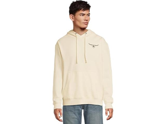 (取寄) アリアット メンズ シールド ブーディ Ariat men Shield Steerhead Hoodie Oatmeal