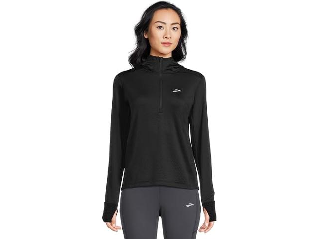 (取寄) ブルックス レディース ノッチ サーマル ブーディ 3.0 Brooks women Notch Thermal Hoodie 3.0 Black