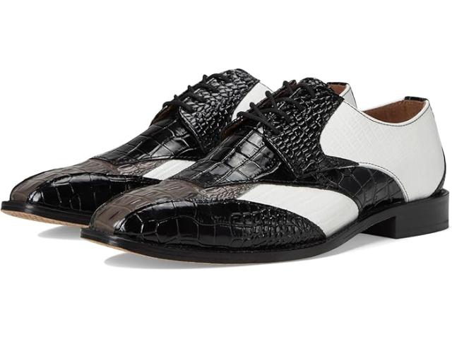 (取寄) ステイシー アダムス メンズ バイク トゥ レースアップ Stacy Adams men Tristano Bike Toe Lace-Up Black/Gray/White