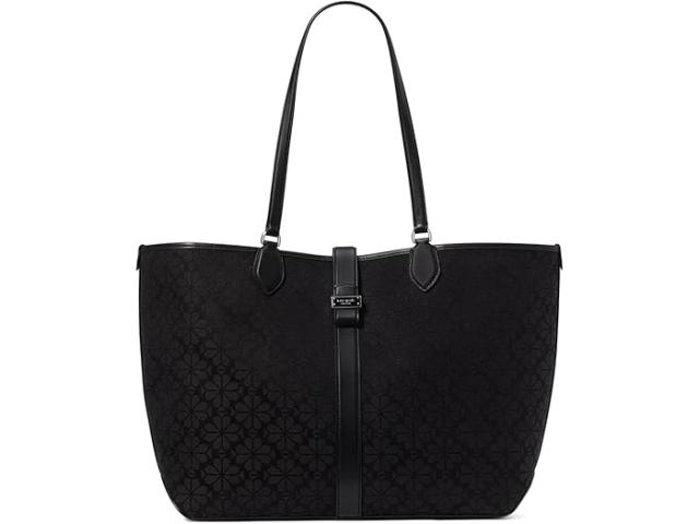 (取寄) ケイトスペード レディース スペード フラワー ジャカード ラージ オープン トート Kate Spade New York women Spade Flower Jacquard Large Open Tote Black Multi