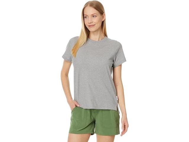 (取寄) スマートウール レディース パーフェクト クルー ショート スリーブ ティー Smartwool women Smartwool Perfect Crew Short Sleeve Tee Light Gray Heather