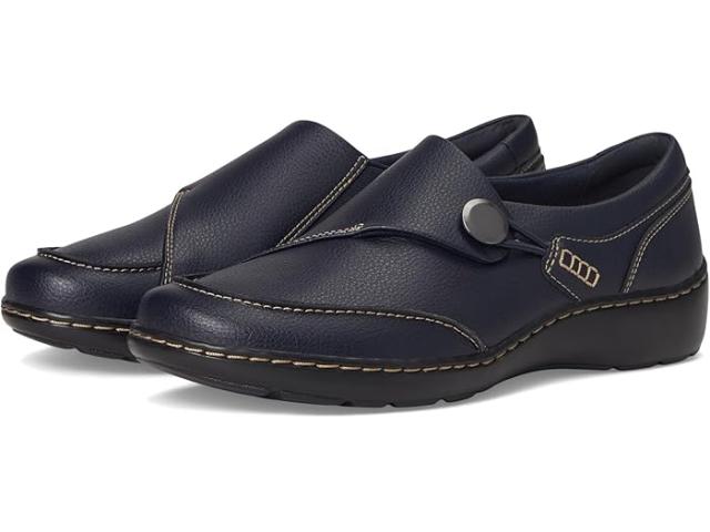 (取寄) クラークス レディース コラ テレサ Clarks women Cora Teresa Navy Tumbled Leather