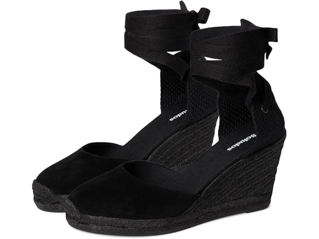 (取寄) ソルドス レディース レザー マルセイユ ウェッジ Soludos women Leather Marseille Wedge Noche Black