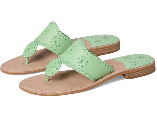(取寄) ジャック ロジャース レディース ジャックス フラッツ サンダル - ナッパ Jack Rogers women Jacks Flat Sandal - Nappa Pistachio