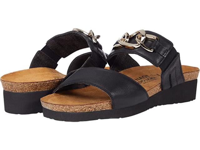 (取寄) ナオト レディース ビクトリア Naot women  Victoria Soft Black Leather