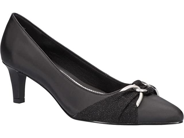 (取寄) イージーストリート レディース エレクタ Easy Street women  Electa Black Satin