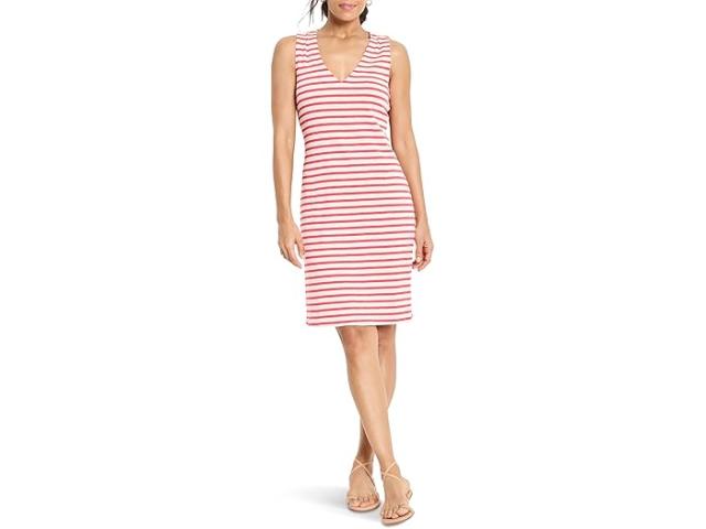 (取寄) ニックゾー レディース ストライプド スリーブレス V-ネック ドレス NIC+ZOE women Striped Sleeveless V-Neck Dress Pink Multi