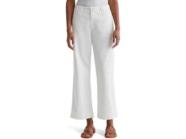 (取寄) AGジーンズ レディース ナターシャ ミッドライズ ワイド レッグ イン パウダー AG Jeans women Natasha Mid-Rise Wide Leg in Powder Powder