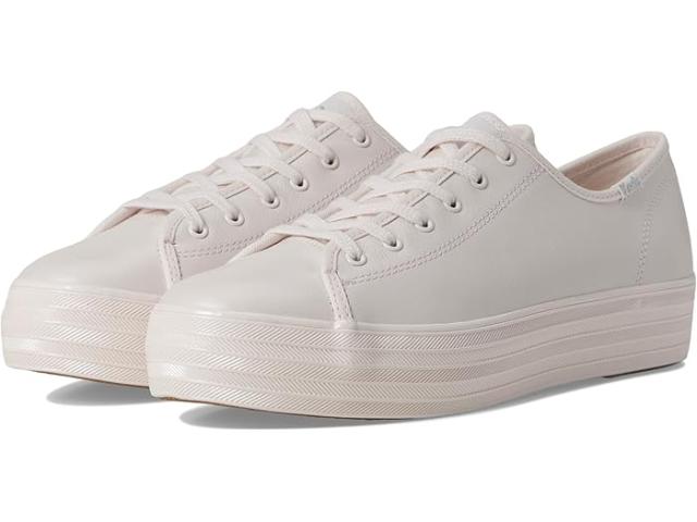 (取寄) ケッズ レディース トリプル キック レザー Keds women Triple Kick Leather Pink Pearlized Leather