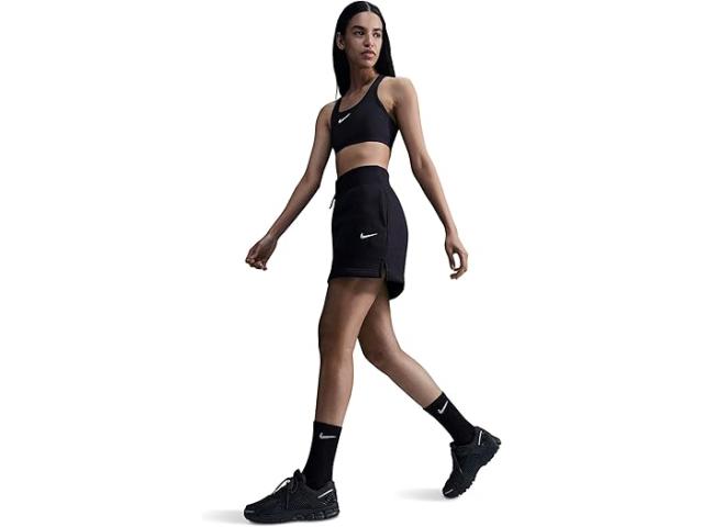(取寄) ナイキ レディース スウォッシュ ミディアム サポート ブラ Nike women Swoosh Medium Support Bra Black/White